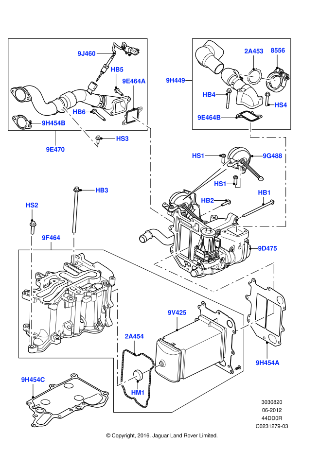 LR106274 - LAND ROVER COOLER - EGR – Rostock Auto Spare Parts