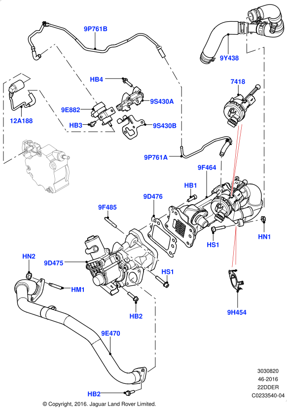 LR078480 - LAND ROVER HOSE – Rostock Auto Spare Parts