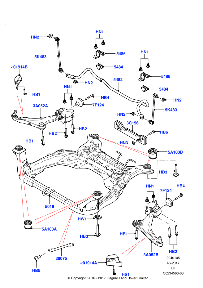 LR060046 - LAND ROVER ARM - FRONT SUSPENSION – Rostock Auto Spare Parts
