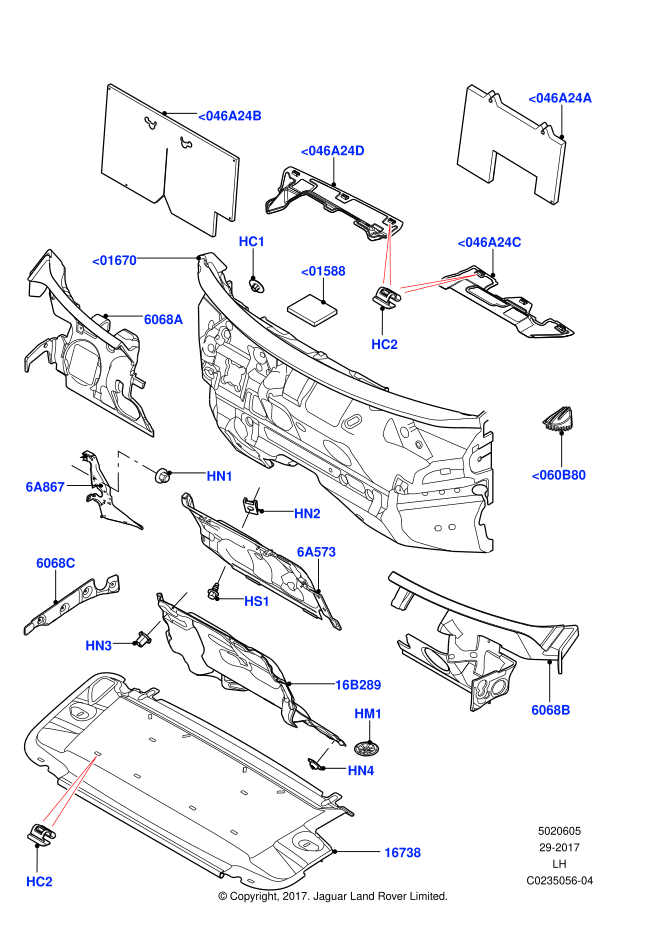 LR077451 - LAND ROVER INSULATOR - ENGINE COMPARTMENT – Rostock Auto ...