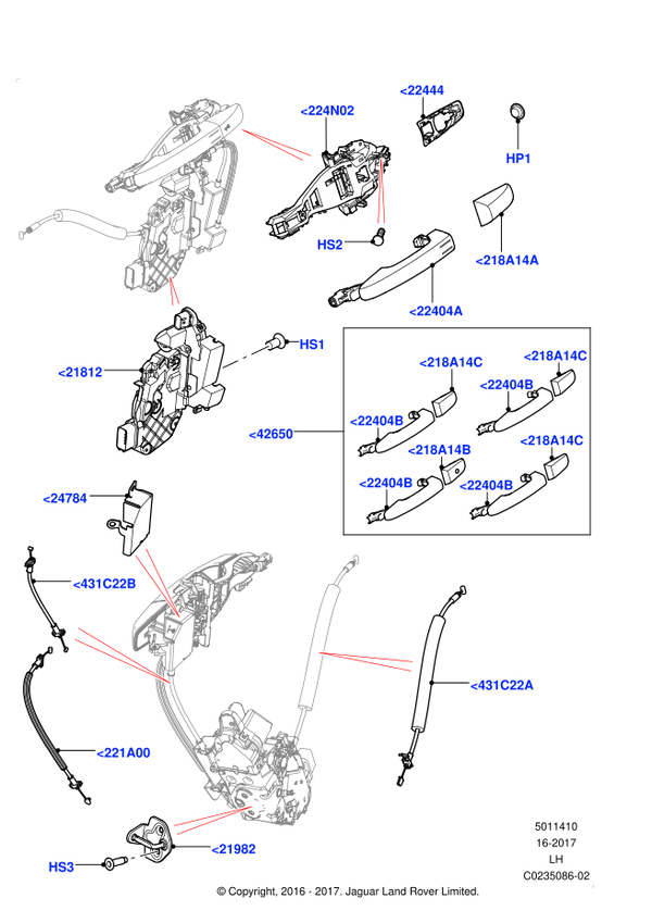 LR101610 - LAND ROVER CAP - DOOR LOCKING MECHANISM – Rostock Auto Spare ...