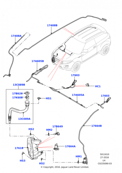 LR084365-LAND ROVER FILLER NECK WASHER RESERVOIR – Rostock Auto Spare Parts