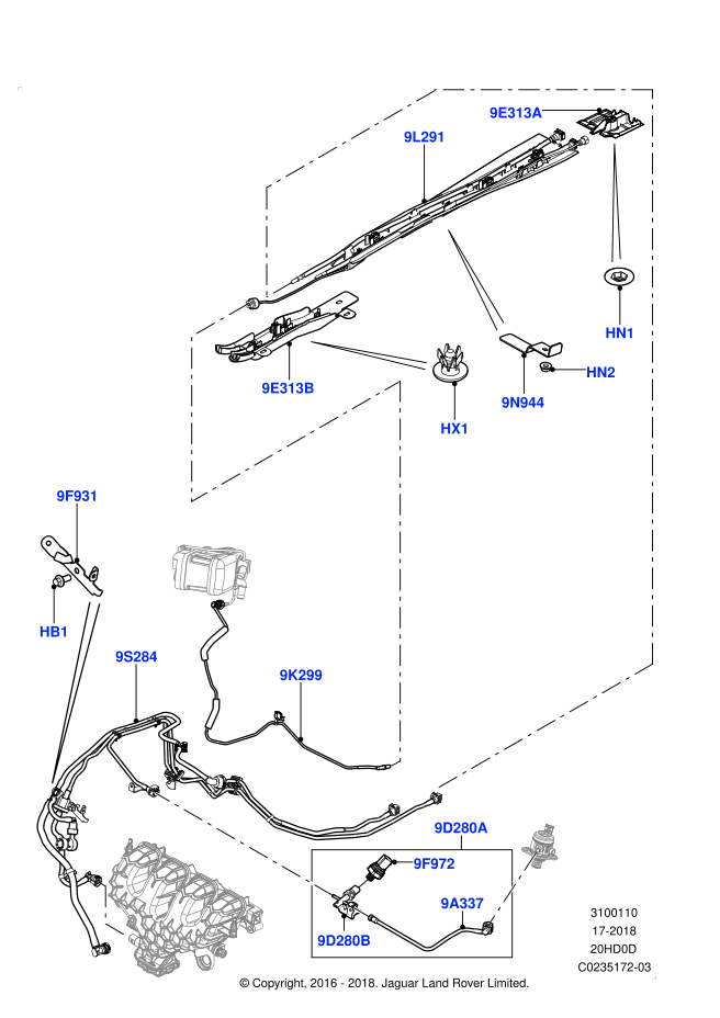 LR044010 - LAND ROVER MANIFOLD - FUEL SUPPLY – Rostock Auto Spare Parts