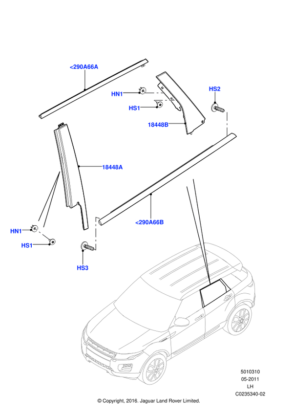 LR048560 - LAND ROVER MOULDING – Rostock Auto Spare Parts