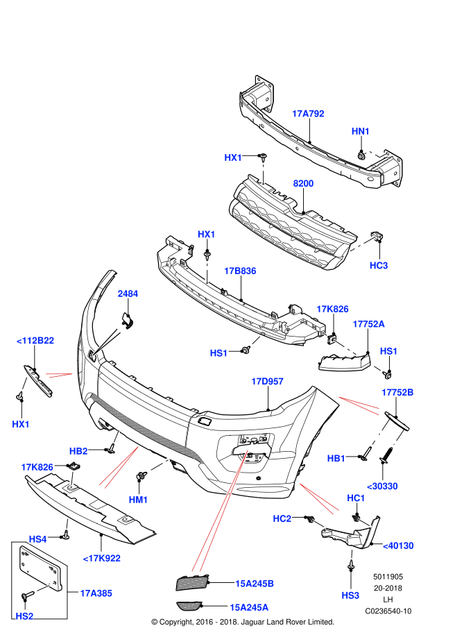 LR072583 - LAND ROVER BUMPER - FRONT – Rostock Auto Spare Parts