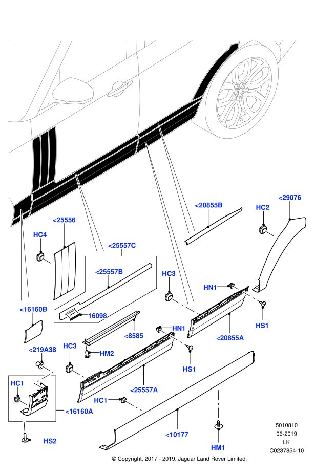 LR056576 - LAND ROVER MOULDING – Rostock Auto Spare Parts