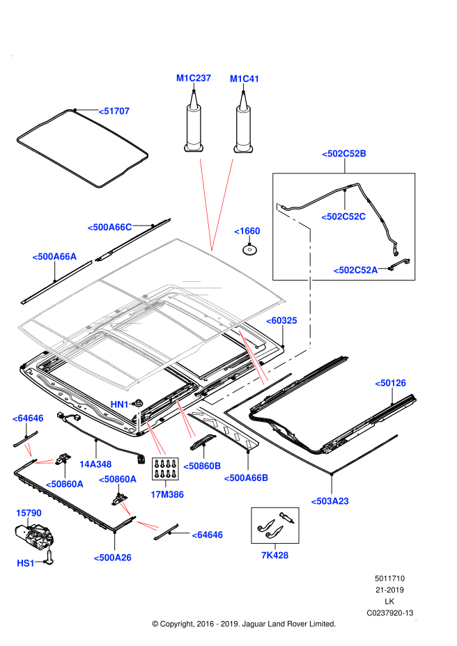 LR084562 - LAND ROVER WEATHERSTRIP - SLIDING ROOF PANEL – Rostock Auto ...