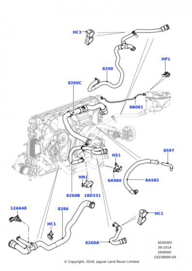 LR032094-LAND ROVER HOSE OVERFLOW – Rostock Auto Spare Parts
