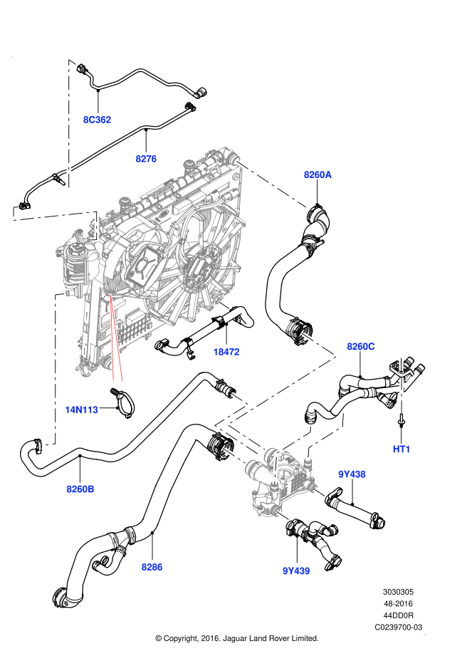 LR034629 - LAND ROVER HOSE – Rostock Auto Spare Parts