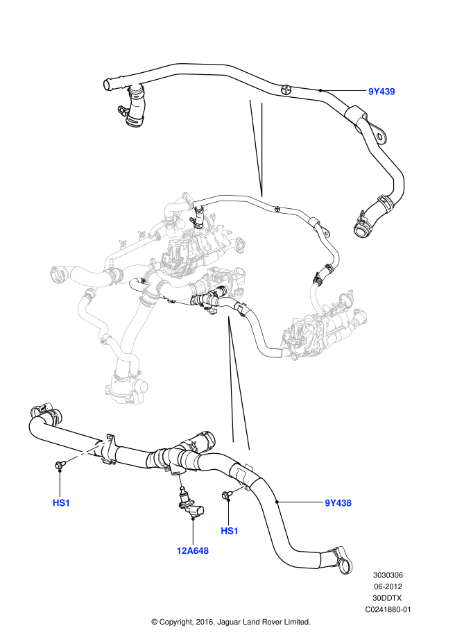 LR045805 - LAND ROVER HOSE – Rostock Auto Spare Parts