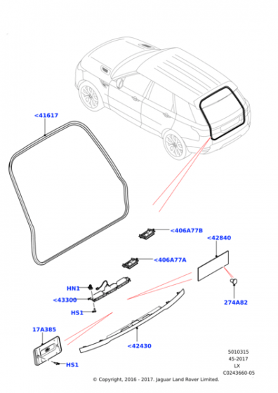 LR061643-SEAL TAILGATE – Rostock Auto Spare Parts