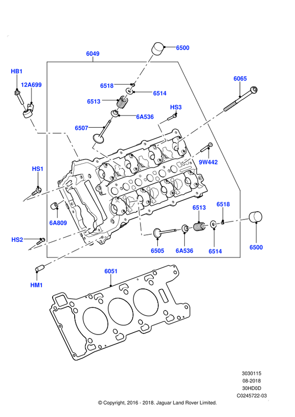LR094040 - LAND ROVER CYLINDER HEAD – Rostock Auto Spare Parts