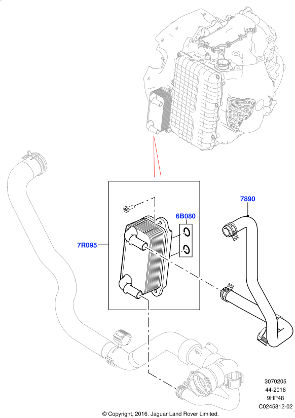 LR049636 - LAND ROVER HOSE - OIL COOLER – Rostock Auto Spare Parts