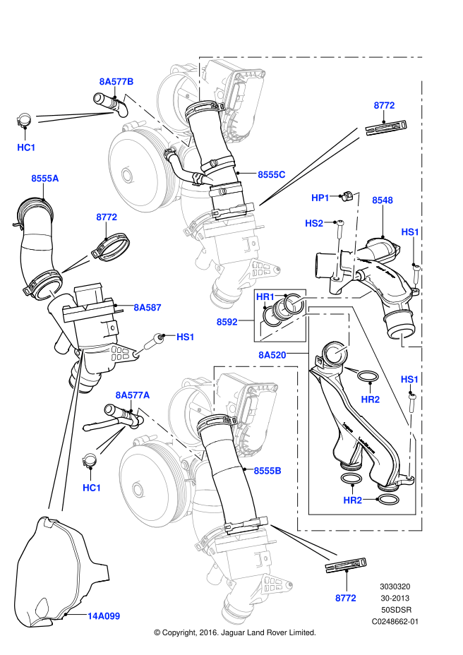 LR023429 - LAND ROVER THERMOSTAT AND HOUSING – Rostock Auto Spare Parts