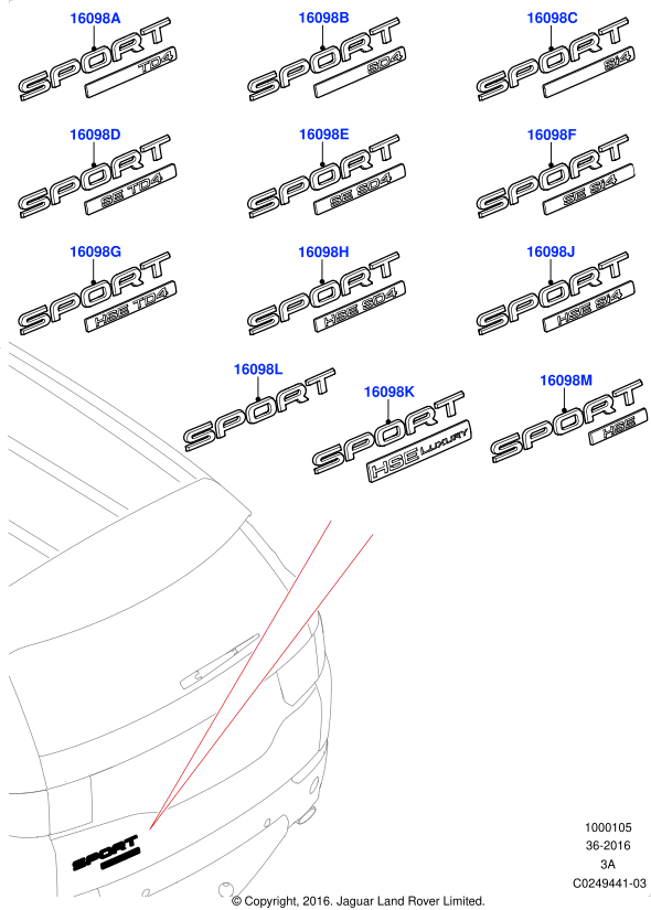 LR078579 - LAND ROVER NAME PLATE – Rostock Auto Spare Parts