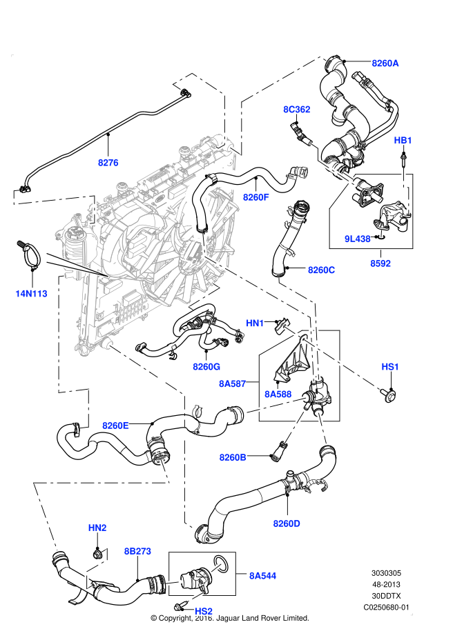 LR062085 - LAND ROVER THERMOSTAT AND HOUSING – Rostock Auto Spare Parts