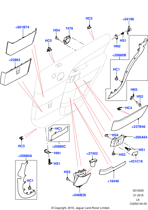 LR049069 - LAND ROVER MOULDING - DOOR TRIM – Rostock Auto Spare Parts