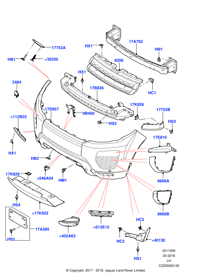 LR084849 - LAND ROVER FINISHER - BUMPER – Rostock Auto Spare Parts