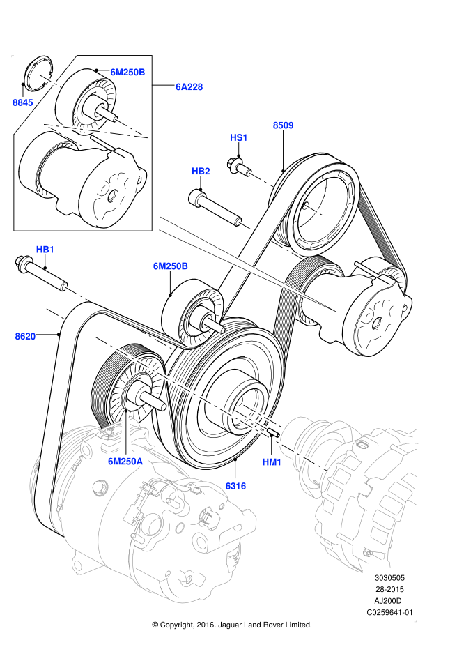 LR071712 - LAND ROVER PULLEY - TENSION – Rostock Auto Spare Parts