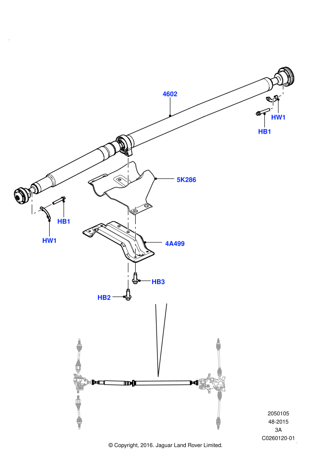 LR072103 - LAND ROVER SHAFT - DRIVE – Rostock Auto Spare Parts