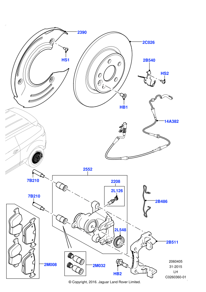 LR061380 - LAND ROVER CALIPER – Rostock Auto Spare Parts
