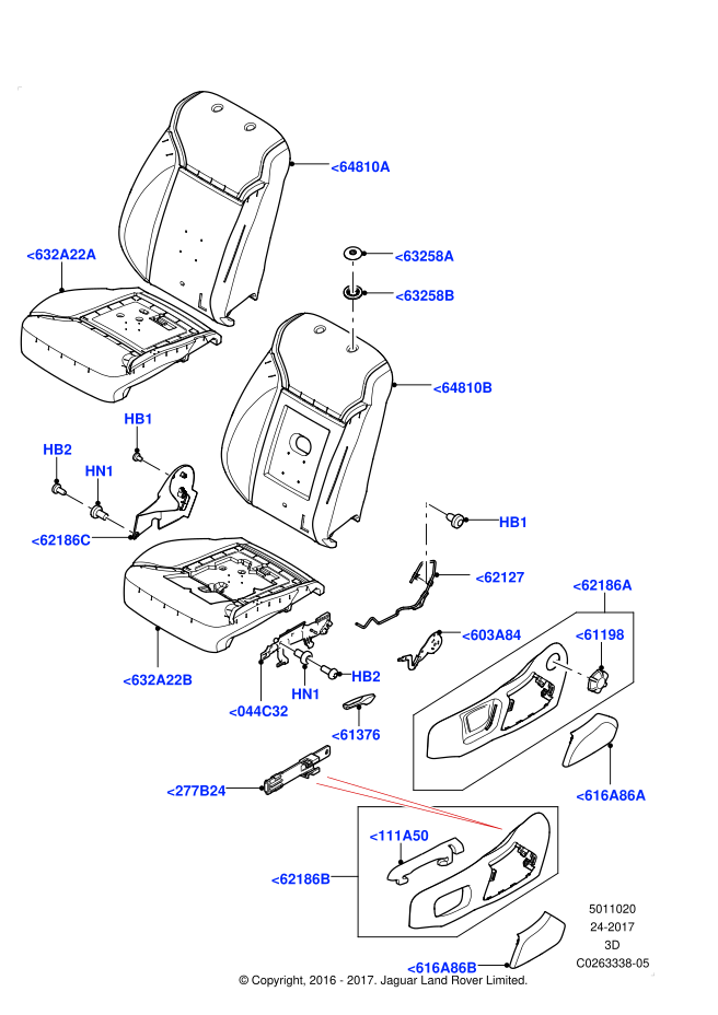 LR080712 - LAND ROVER VALANCE - SEAT CUSHION – Rostock Auto Spare Parts