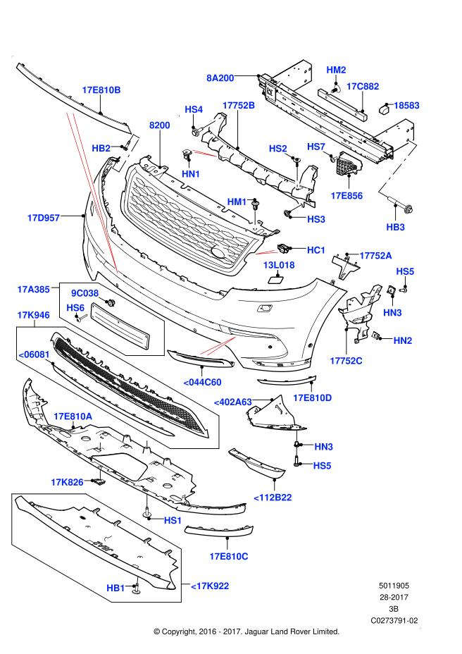 LR093475 - LAND ROVER BUMPER - FRONT – Rostock Auto Spare Parts