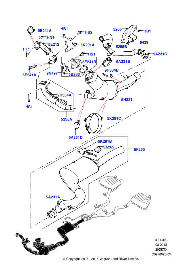 LR112142 - LAND ROVER SCR - EXHAUST – Rostock Auto Spare Parts