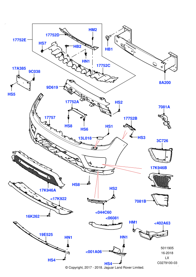 LR113284 - LAND ROVER BUMPER – Rostock Auto Spare Parts