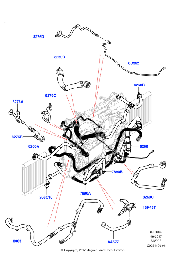 LR100083 - LAND ROVER HOSE – Rostock Auto Spare Parts