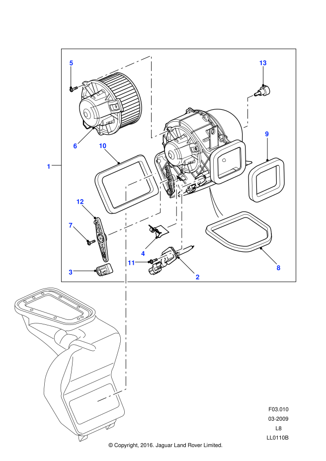 LR076707 - LAND ROVER BLOWER – Rostock Auto Spare Parts
