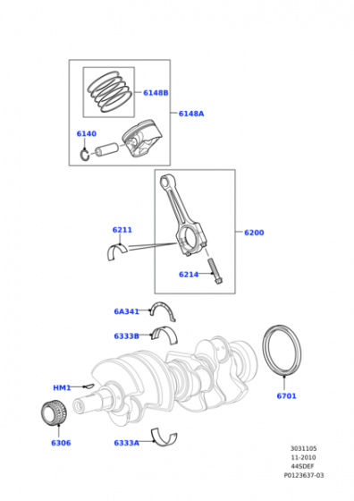 4464739-BEARING CRANK SHAFT – Rostock Auto Spare Parts