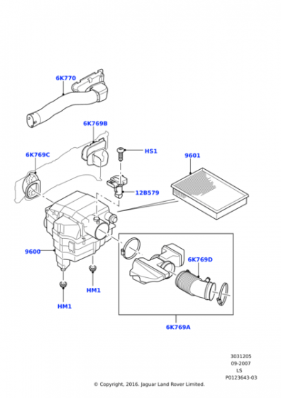 PHD500025-DUCT AIR 4.4 – Rostock Auto Spare Parts