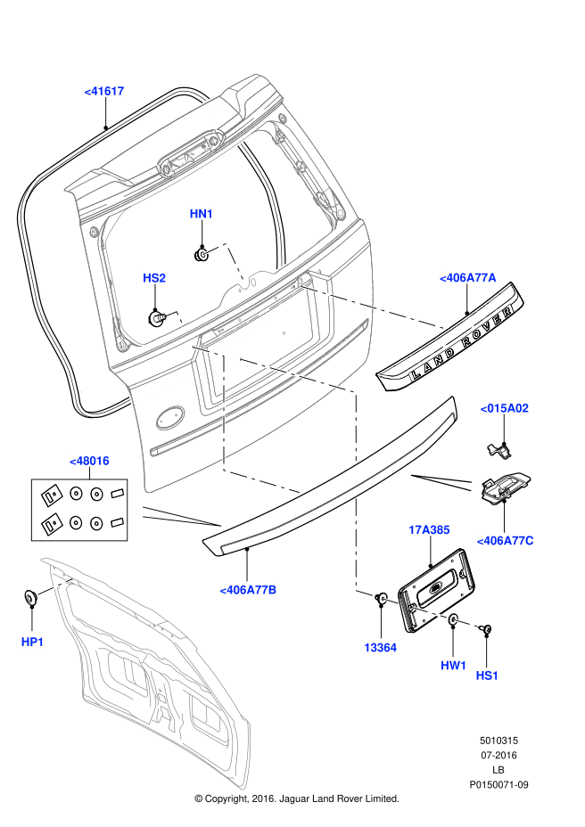 LR012494 - LAND ROVER MOULDING – Rostock Auto Spare Parts