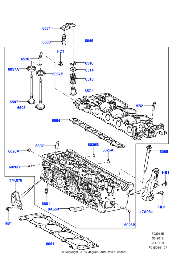 LR022092 - LAND ROVER CYLINDER HEAD International Shipping – Rostock ...