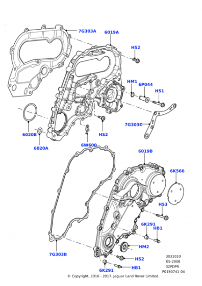 LR001448-GASKET TIMING COVER – Rostock Auto Spare Parts
