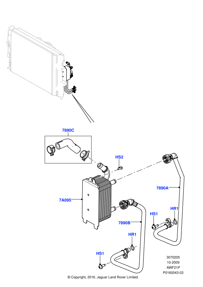 LR032545 - LAND ROVER HOSE - OIL COOLER – Rostock Auto Spare Parts