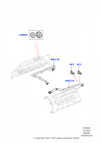 LR057207-LAND ROVER TUBE BREATHER – Rostock Auto Spare Parts