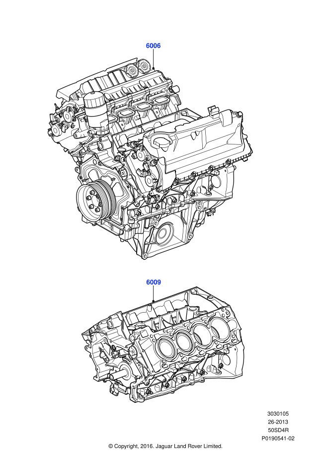 LR028147 - LAND ROVER ENGINE - SHORT BLOCK – Rostock Auto Spare Parts