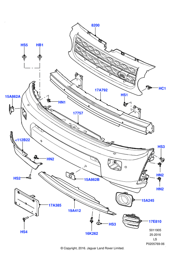 LR064189 - LAND ROVER BUMPER – Rostock Auto Spare Parts
