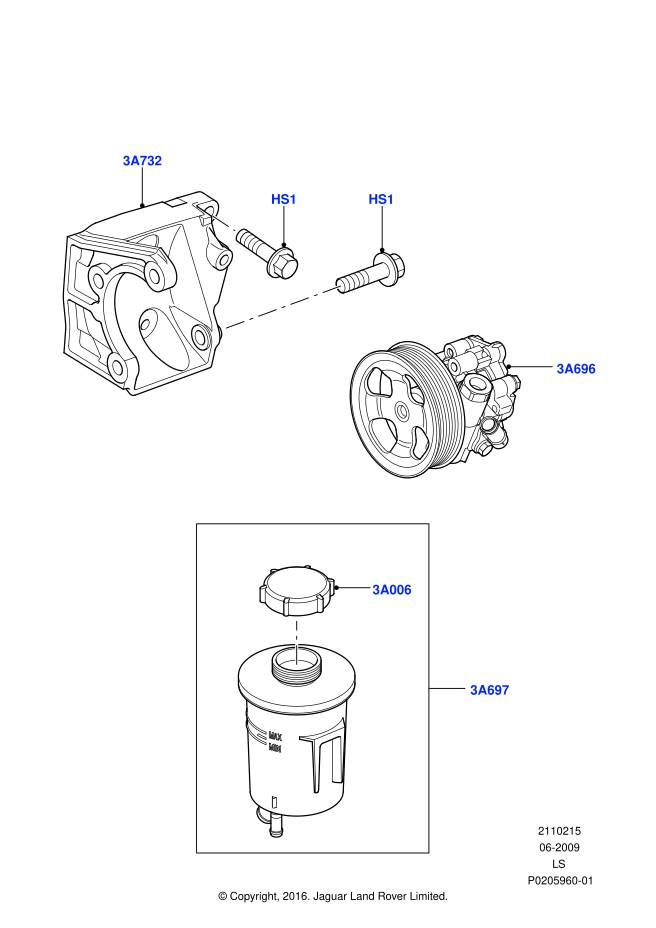 LR077386 - LAND ROVER PUMP - POWER STEERING – Rostock Auto Spare Parts