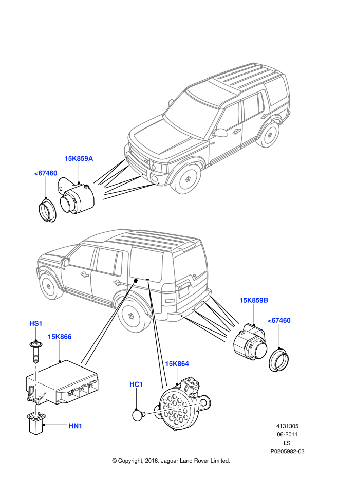 LR091050 - LAND ROVER SENSOR - PARKING AID SYSTEM – Rostock Auto Spare ...