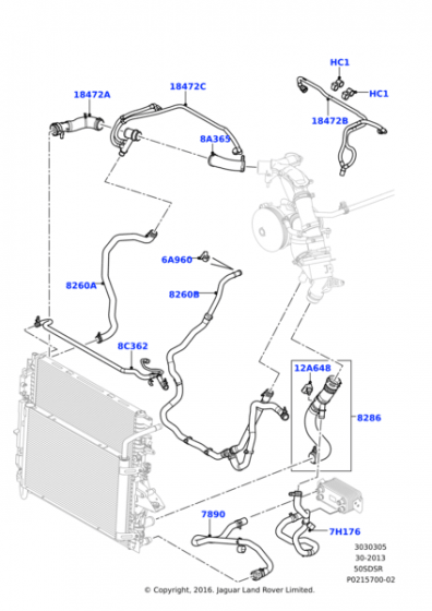 LR018997-HOSE WATER – Rostock Auto Spare Parts